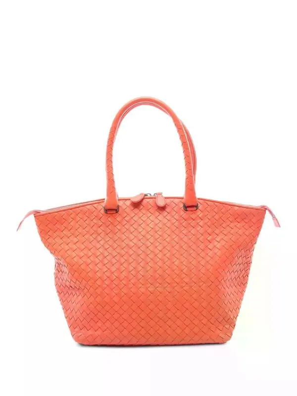 Bottega Veneta Intrecciato Tote Bag - Orange