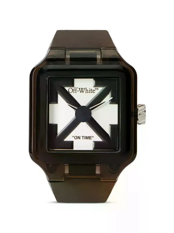 Off-White Proto 01 Transparent Square Watch - White