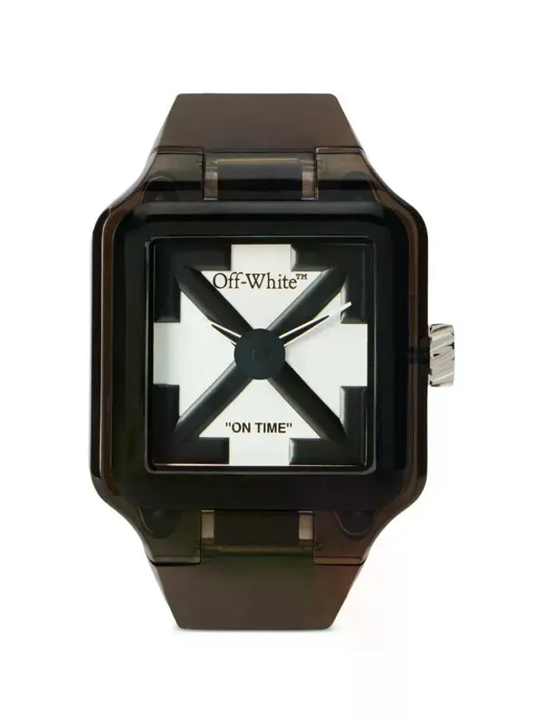 Off-White Proto 01 Transparent Square Watch - White