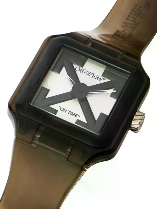 Off-White Proto 01 Transparent Square Watch - White