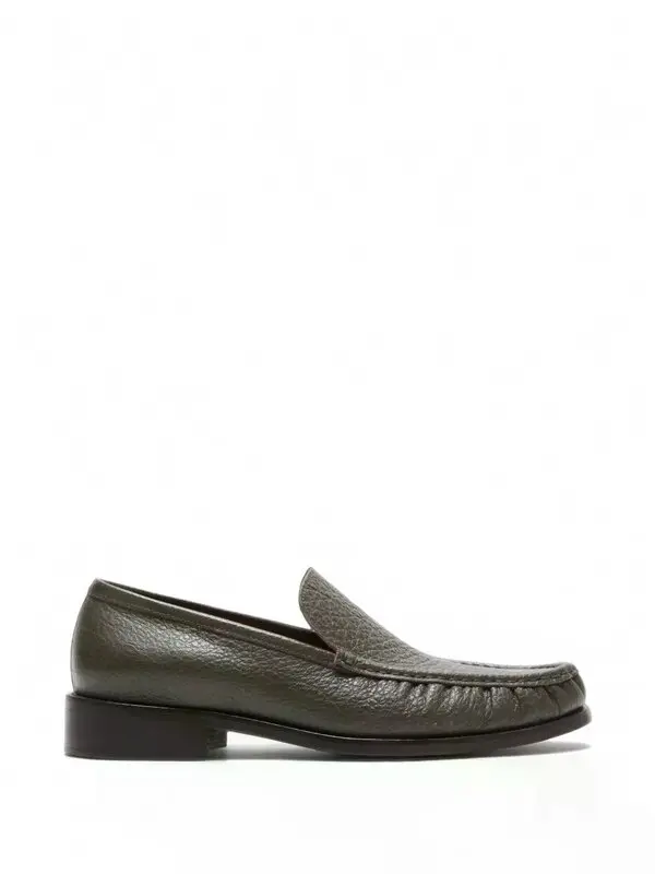 Acne Studios Leather Loafers - Green