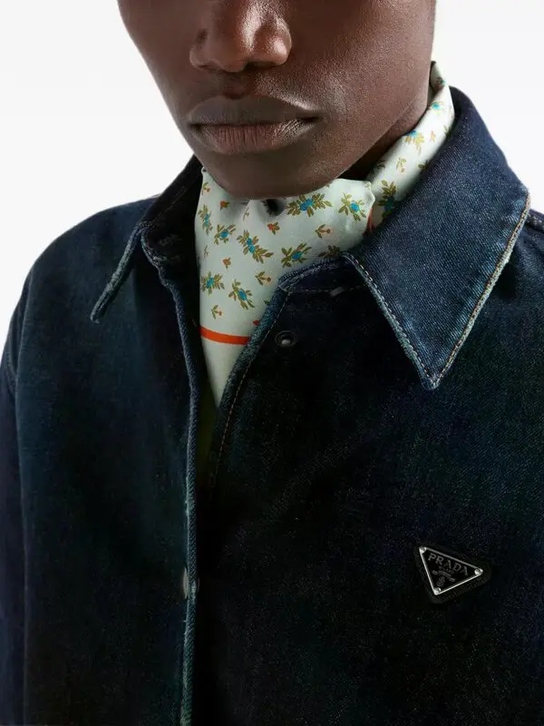Prada Short-sleeved Denim Shirt