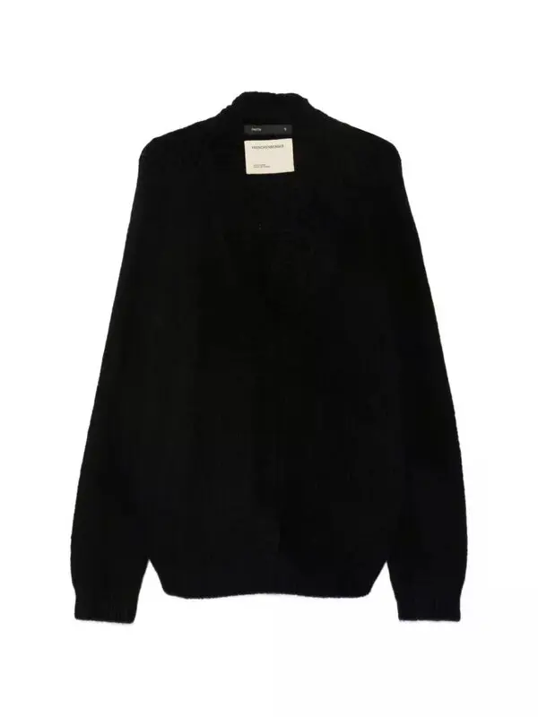 Frenckenberger Chunky Knit Cardigan - Black