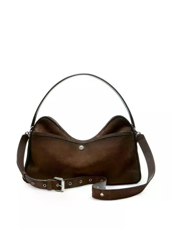 Acne Studios Camero Camera Suede Shoulder Bag - Brown