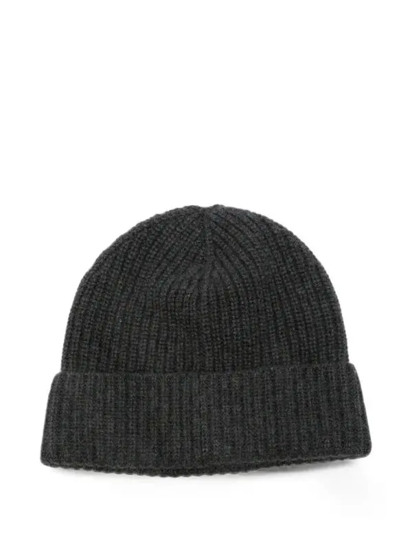 Dolce & Gabbana Logo-patch Ribbed-knit Beanie Hat
