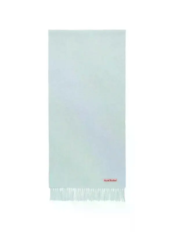 Acne Studios Fringe Wool Scarf – Narrow - Blue