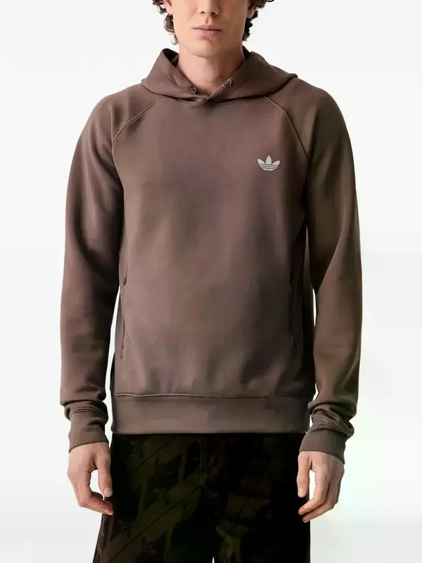 Adidas Logo-print Raglan-sleeve Hoodie