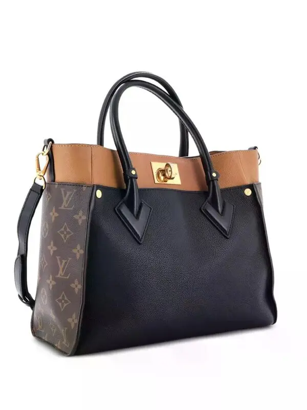 LOUIS VUITTON Monogram Canvas Mm Tote Bag - Black