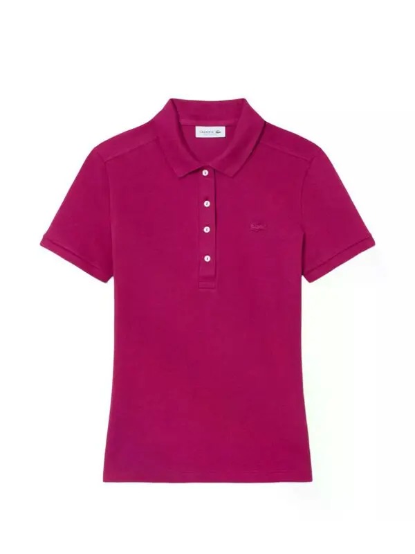 Lacoste L.12.d Logo-patch Polo Shirt - Pink