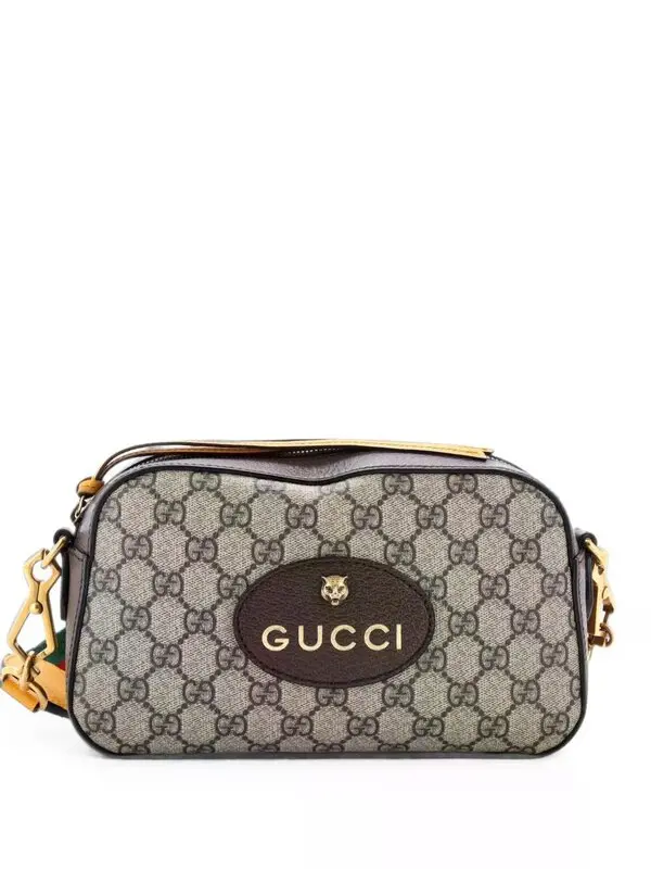 Gucci Neo Vintage Camera Messenger Bag Gg Coated Canvas Crossbody Bag - Brown