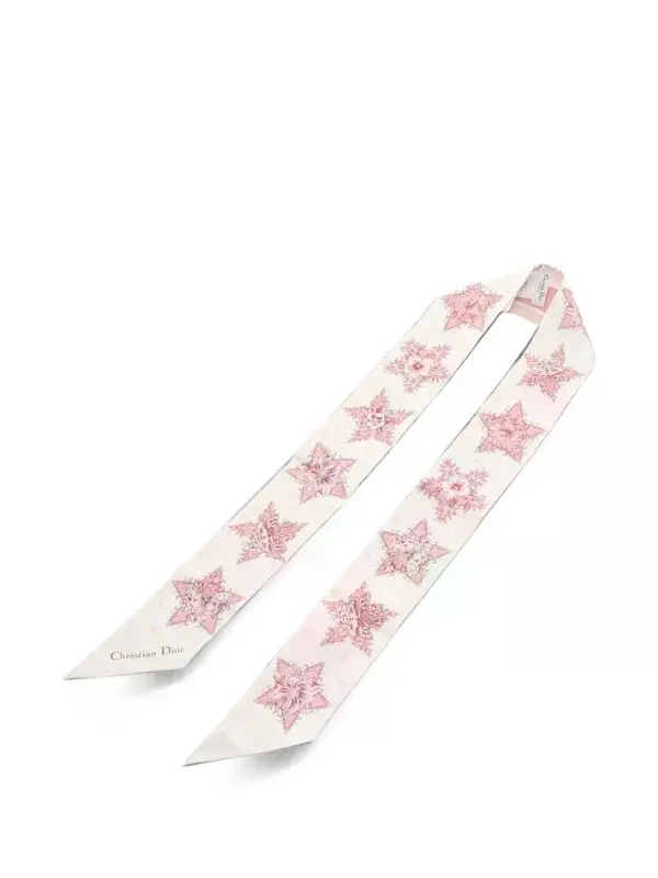 Dior 2010s Mitzah Lucky Star Scarf