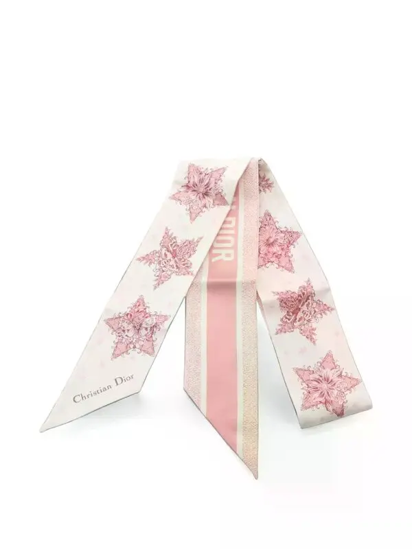 Dior 2010s Mitzah Lucky Star Scarf