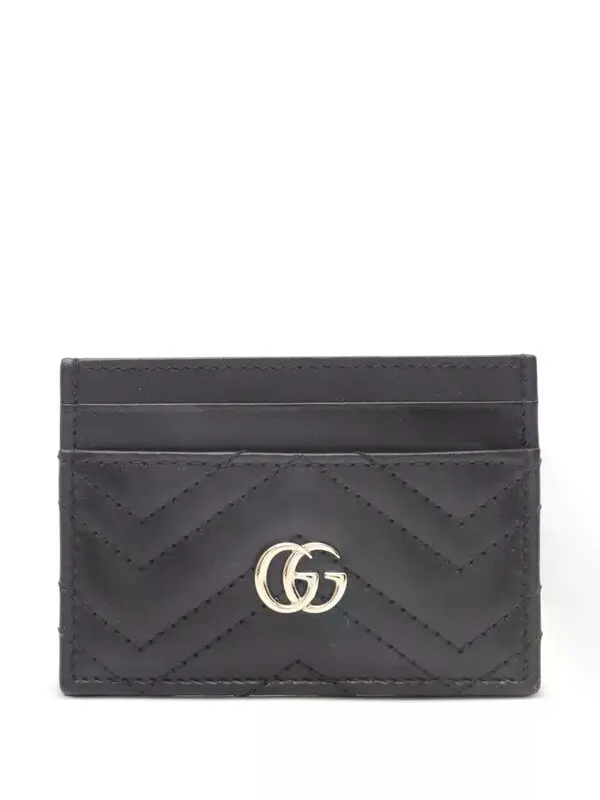 Gucci 2020s Gg Marmont Card Holder - Black