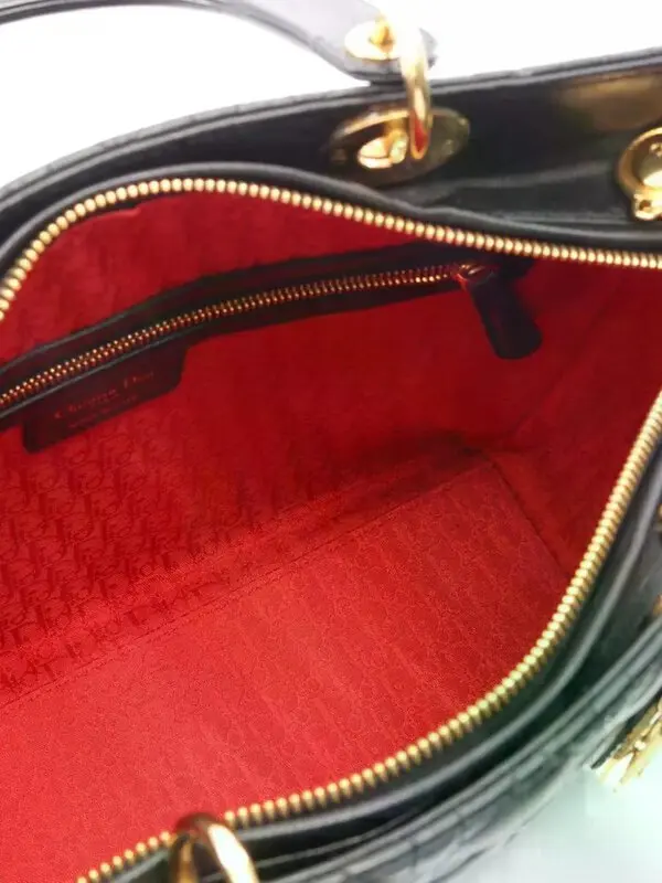 Dior 2000s Lady Cannage Leather Tote Bag