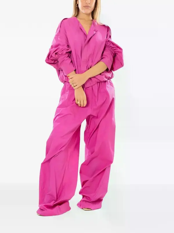 THELATEST Dora Elasticated Straight-trousers - Pink