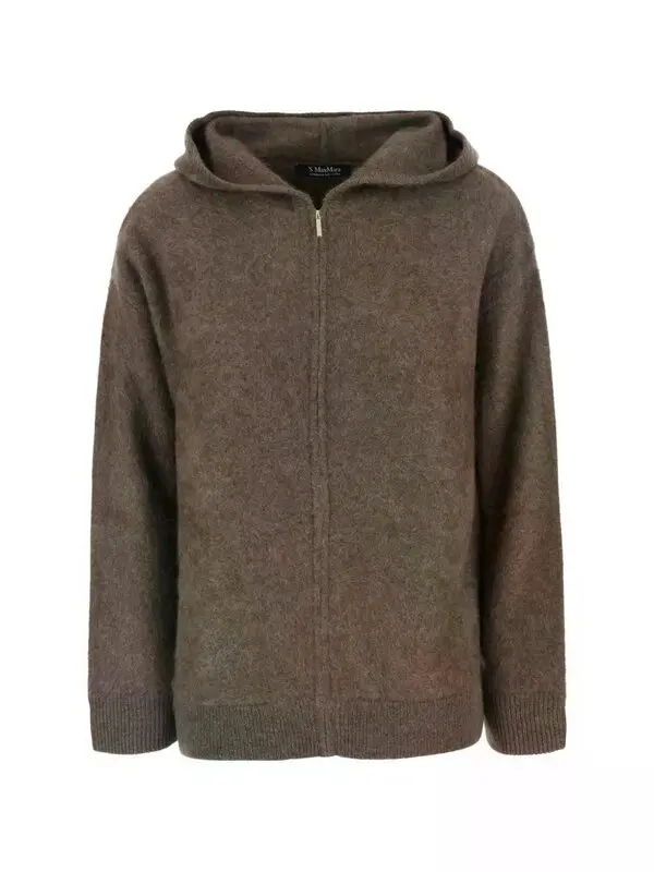 Max Mara Anne Yak Zip-up Hoodie - Neutrals