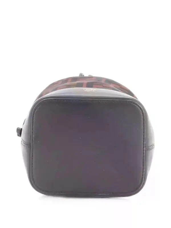 Fendi Mon Tresor Zucca Mesh With Leather Mini Bucket Bag