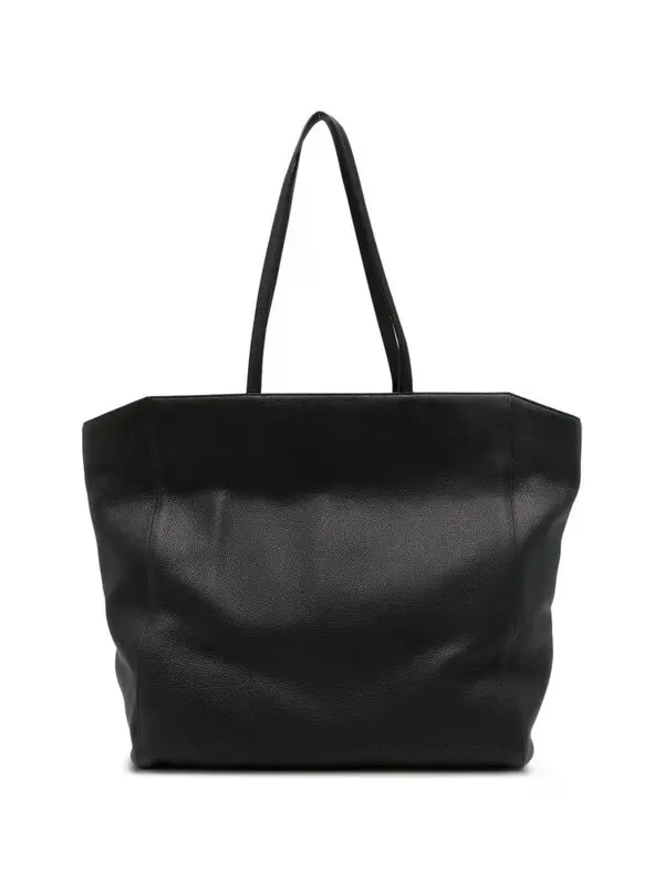 THE ROW Karolin Grained Leather Tote Bag - Black