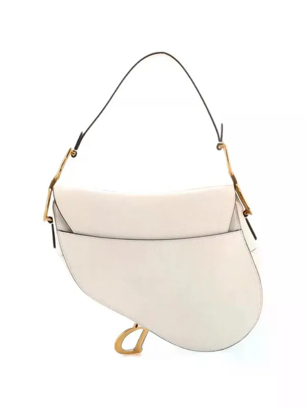 Dior Saddle Handbag - White