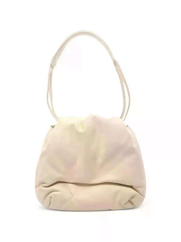 Celine 2010s Ruched Pillow Tote Bag - Neutrals