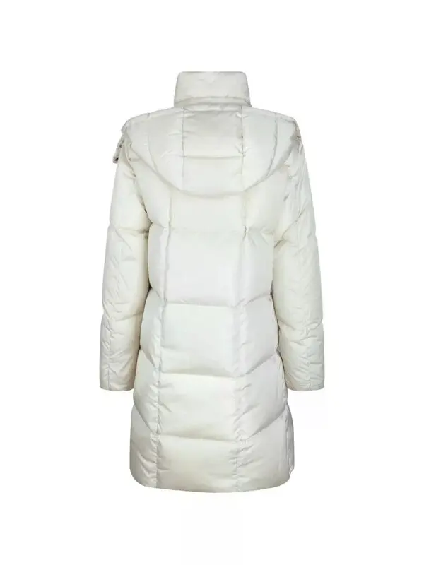 Moncler Litte Quilted Hooded Coat - White