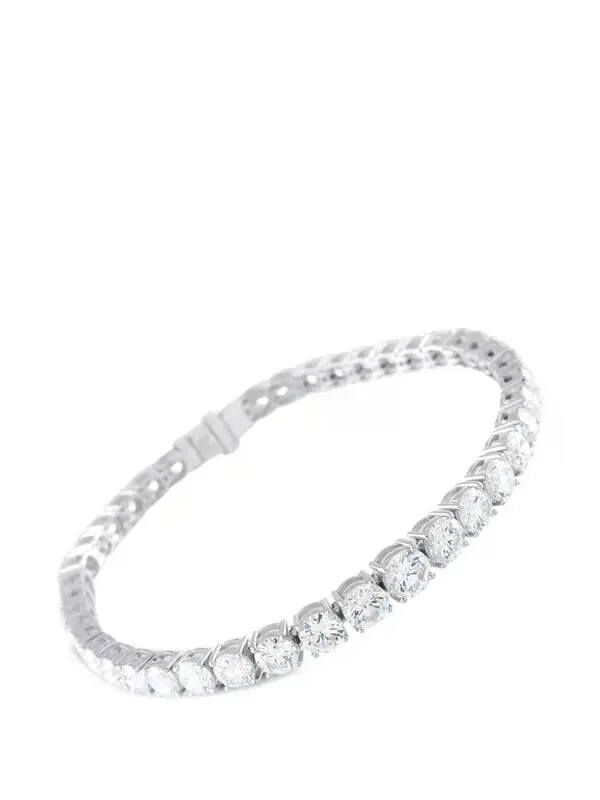 LB EXCLUSIVE Platinum Diamond Tennis Bracelet - Silver