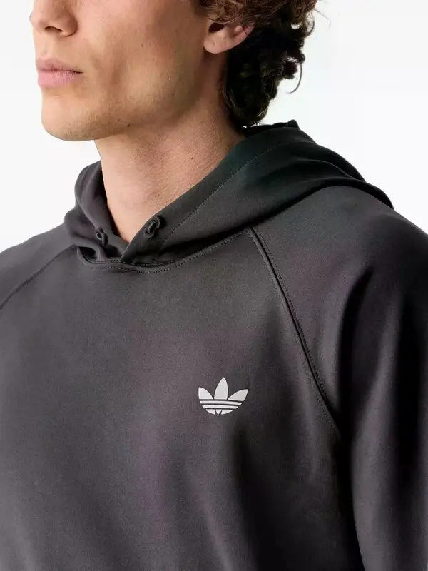 Adidas Logo-print Raglan-sleeve Hoodie