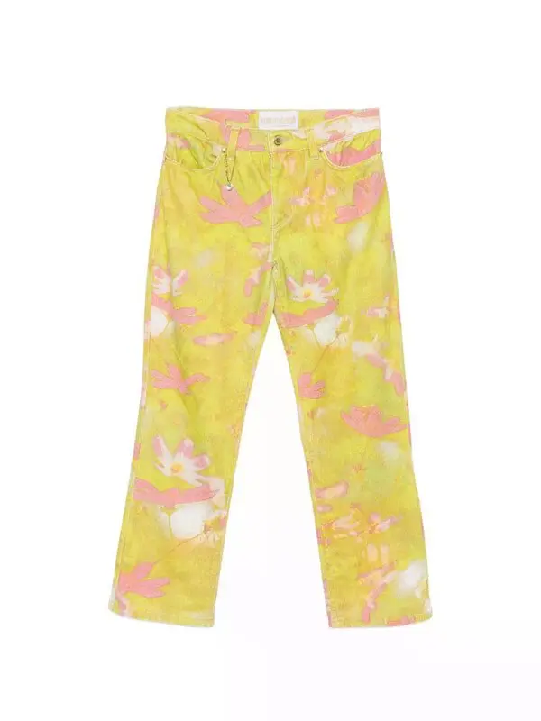 Roberto Cavalli 2000s Floral-print Jeans