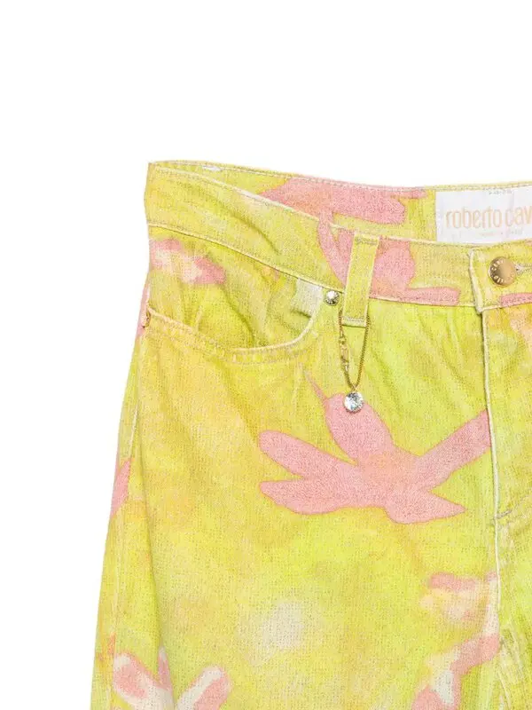 Roberto Cavalli 2000s Floral-print Jeans