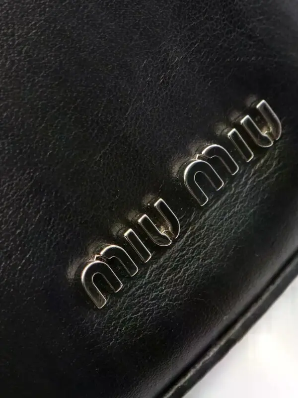 Miu Miu Leather Scalloped Bucket Bag