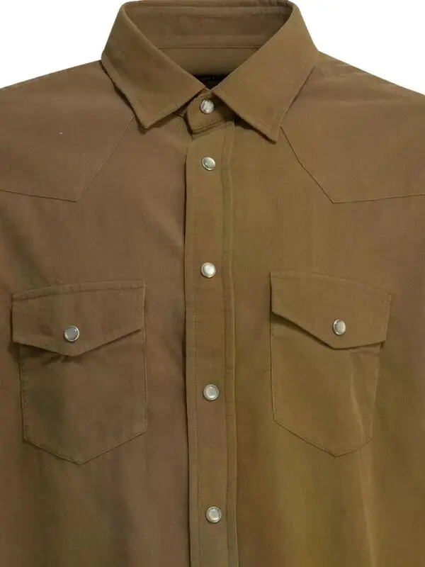TOM FORD Western-yoke Corduroy Shirt