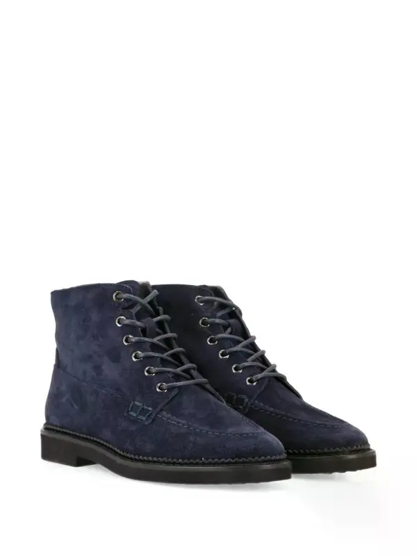 TOD'S Suede Lace-up Ankle Boots