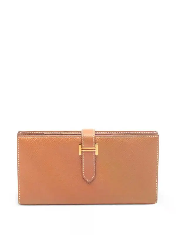 Hermès 2022 Bearn Soufflet Wallet - Brown