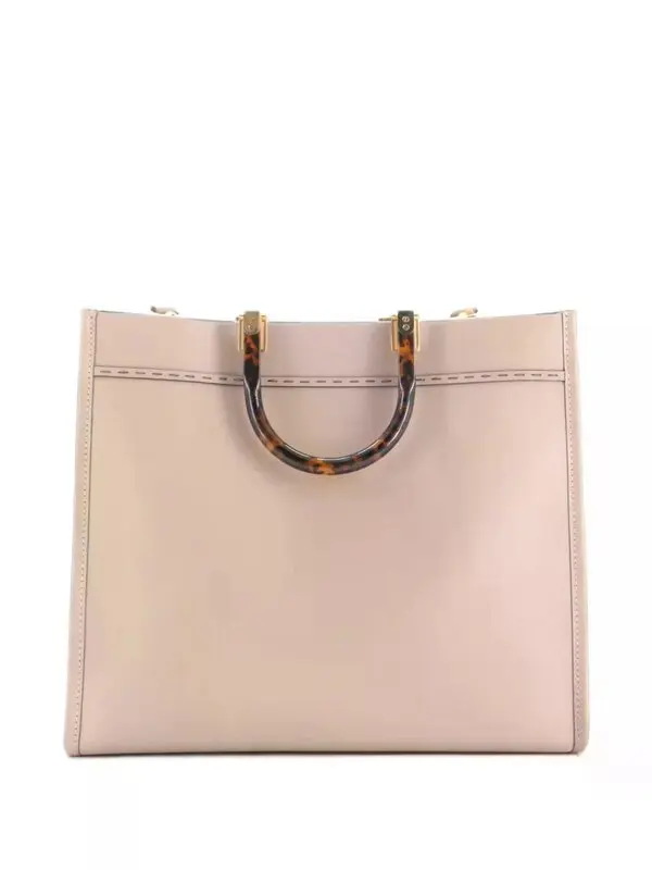 Fendi Sunshine Shopper Leather Medium Tote Bag