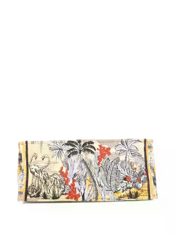 Dior Book Embroidered Canvas Large Tote Bag - Neutrals