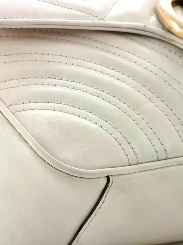 Gucci Gg Marmont Matelasse Leather Small Crossbody Bag - Neutrals