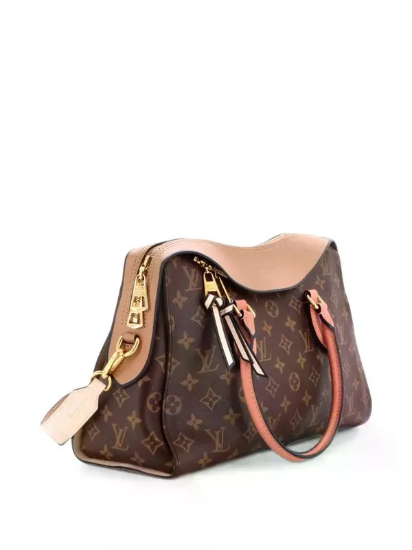 LOUIS VUITTON Tuileries Handbag Monogram Canvas With Leather Satchel - Neutrals