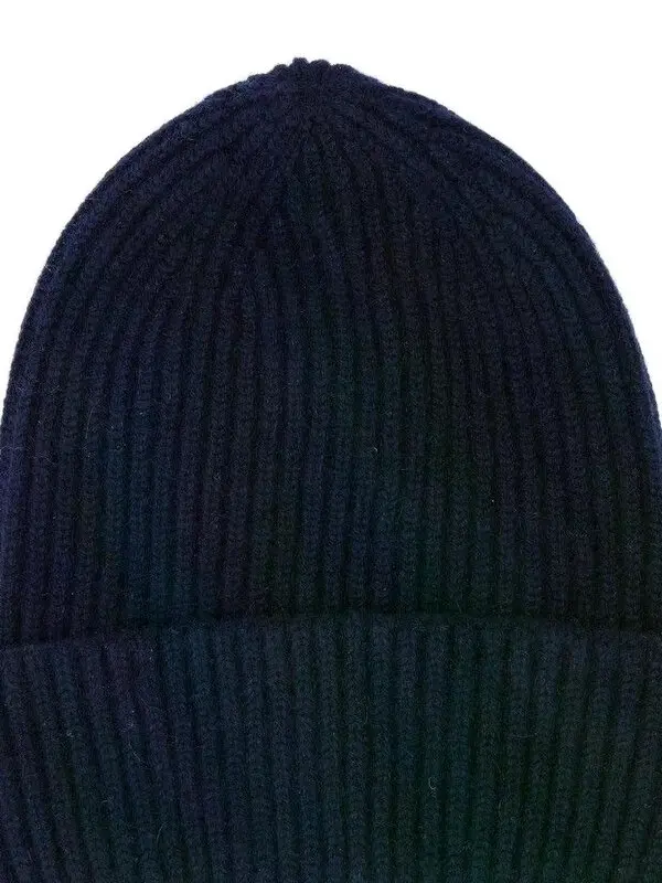 Fedeli Norge Ribbed-knit Beanie Hat - Blue