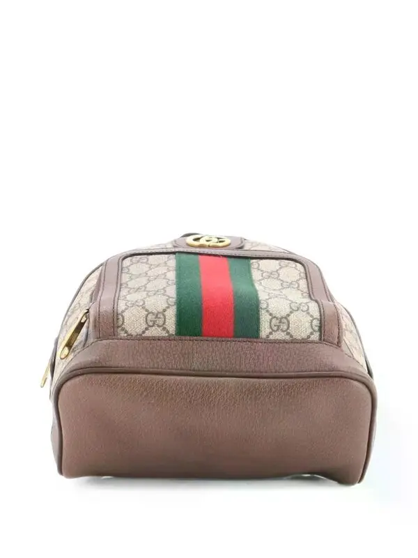 Gucci Ophidia Gg Coated Canvas And Leather Small Backpack