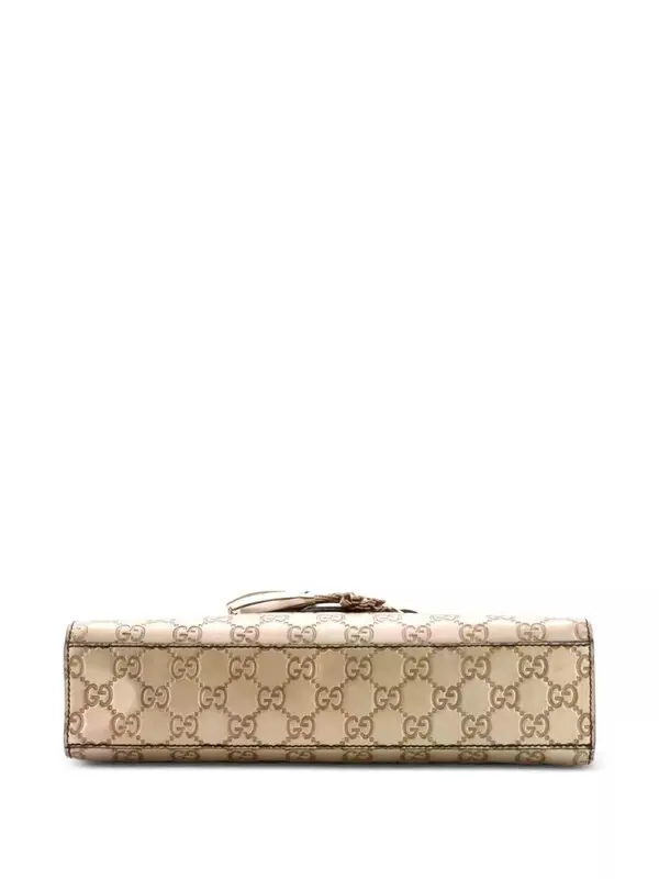 Gucci Emily Chain Flap Bag Ssima Leather Shoulder Bag
