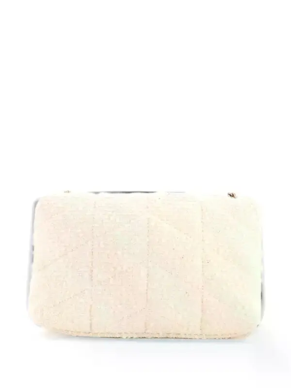 Saint Laurent Loulou Puffer Quilted Tweed Mini Shoulder Bag - White