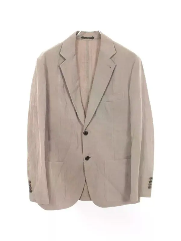 Hermès 1990-2000s Seersucker Button-up Jacket