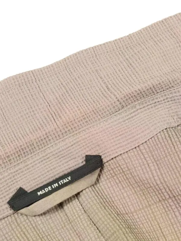 Hermès 1990-2000s Seersucker Button-up Jacket
