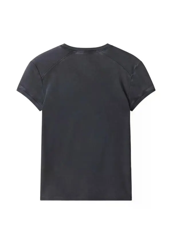 Maison Kitsuné Circle Stamp Logo-embroidered T-shirt