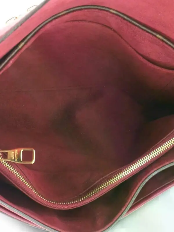LOUIS VUITTON Pallas Chain Monogram Canvas And Calfskin Shoulder Bag
