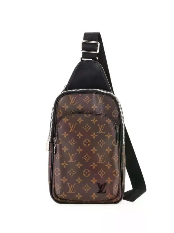 LOUIS VUITTON Avenue Sling Bag Nm Macassar Monogram Canvas Crossbody Bag - Brown