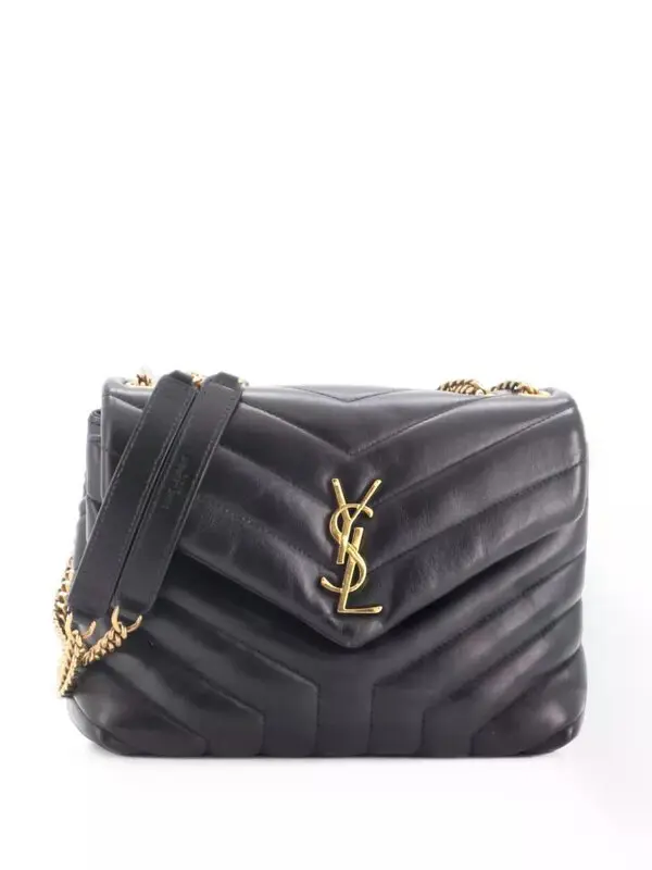 Saint Laurent Loulou Matelasse Chevron Leather Small Shoulder Bag