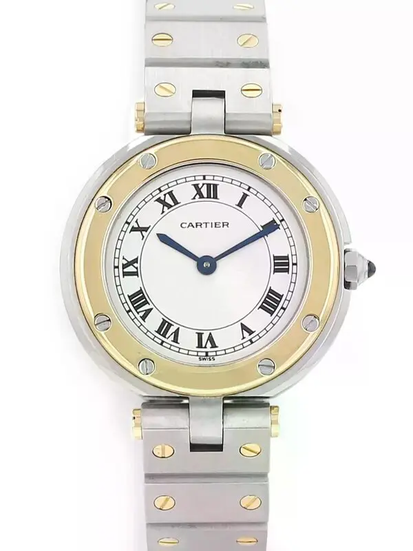 Cartier 1980s Santos Ronde 27mm Watch