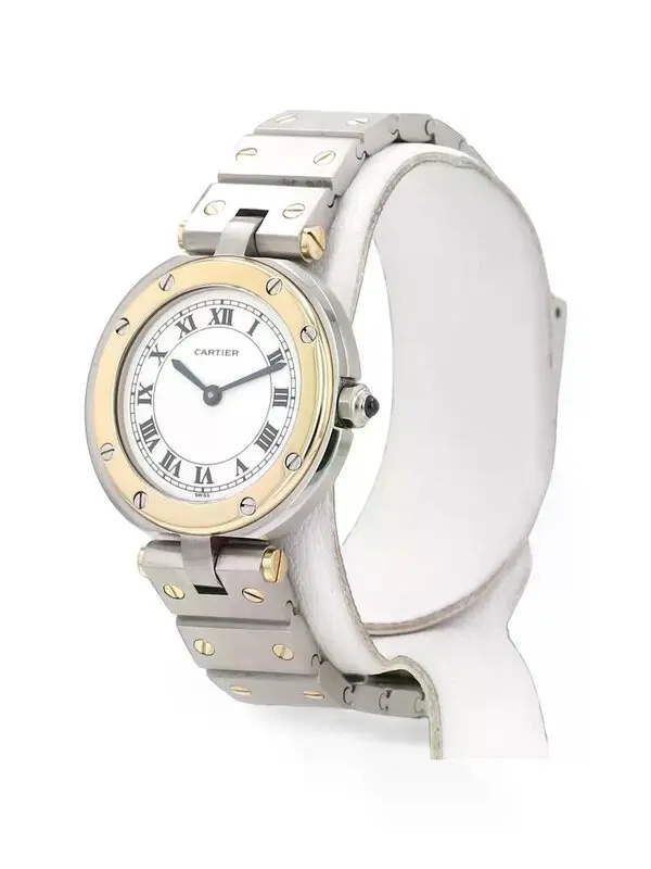 Cartier 1980s Santos Ronde 27mm Watch