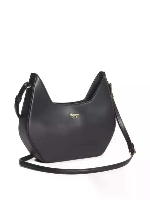 Maison Kitsuné Inare Leather Shoulder Bag - Black